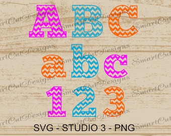 Chevron Letters Svg - Etsy