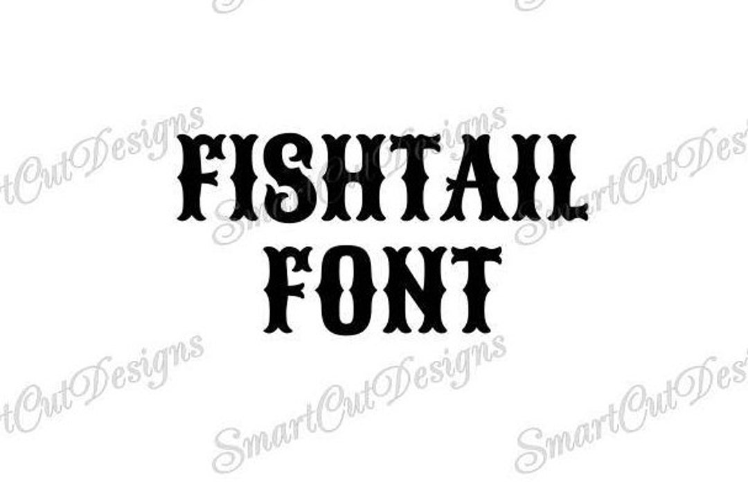 Fishtail SVG Font Tiffany SVG Font Cricut SVG Font Scan N Cut Svg ...
