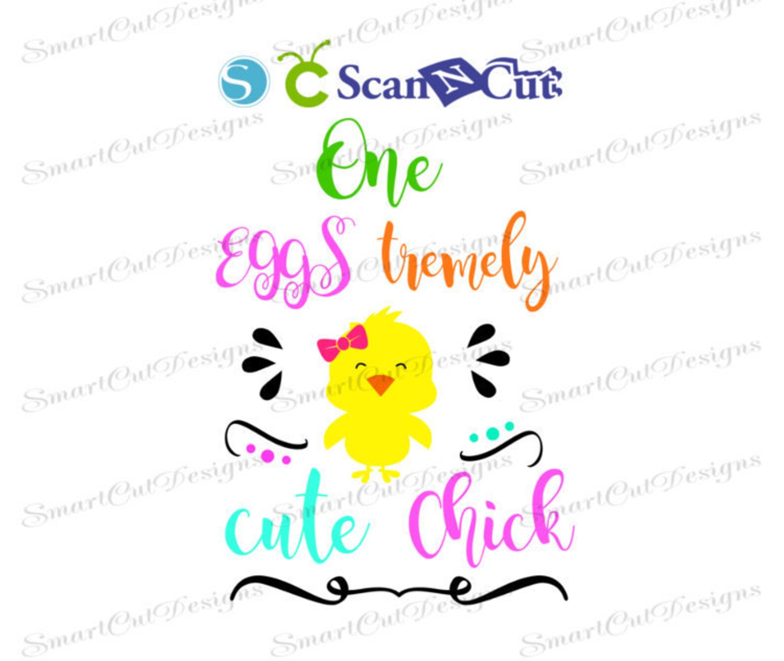 One Cute Chick Easter Girl SVG First Easter SVG Girl Easter | Etsy