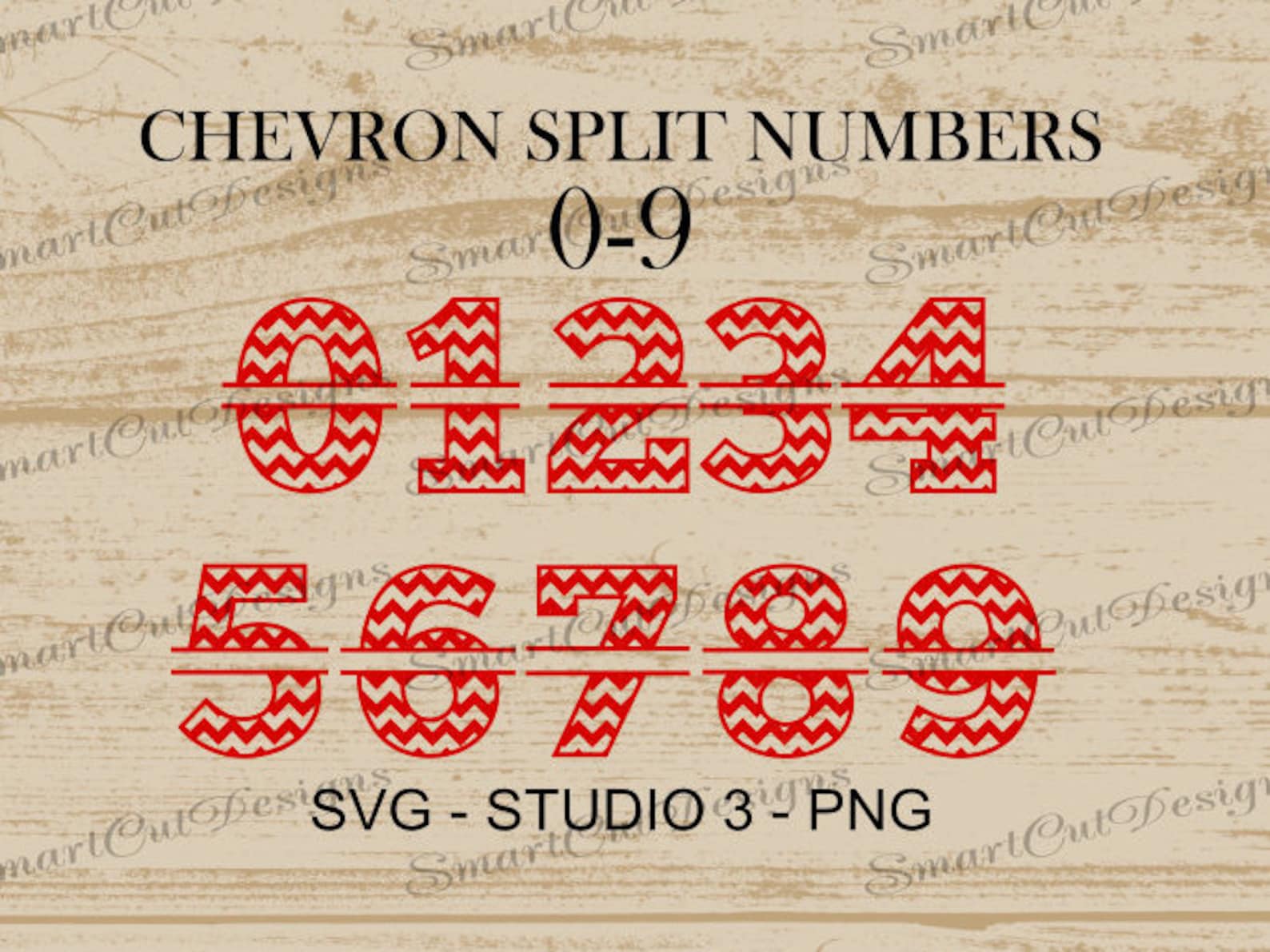 Split Monogram Numbers SVG Chevron Split Numbers Chevron Split - Etsy