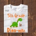 5th Grade Dinosaur Svg Fifth Grade Svg 5th Grade Dinosaur Iron - Etsy