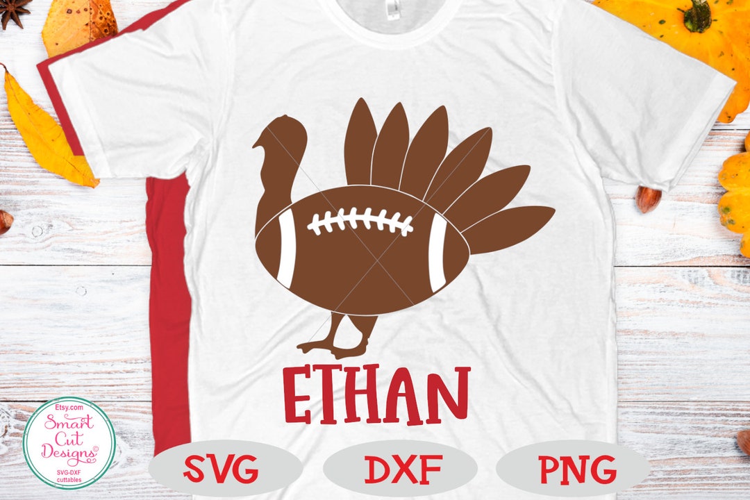 Turkey Football SVG, Turkey Monogram Svg, Boy Thanksgiving, Turkey ...
