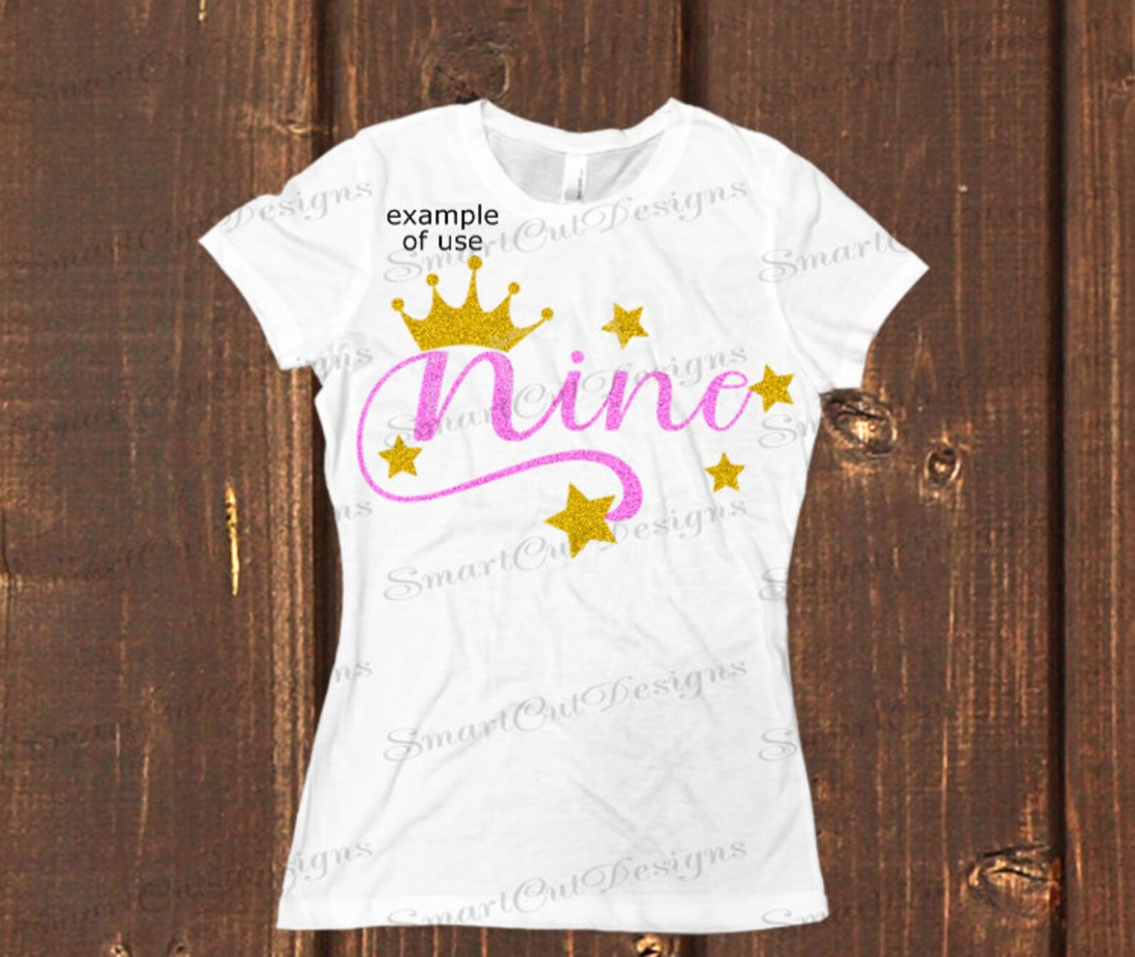 Nine Svg 9th Birthday Svg Princess Birthday 9 Svg 9 Today Svg - Etsy