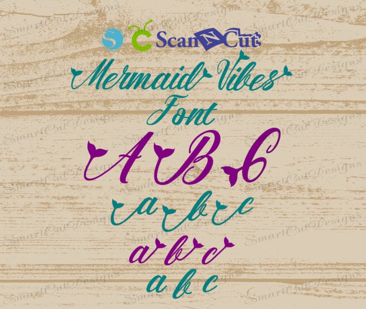 Cola de sirena SVG Letras Mermaid Vibes SVG Fuente Mermaid - Etsy México