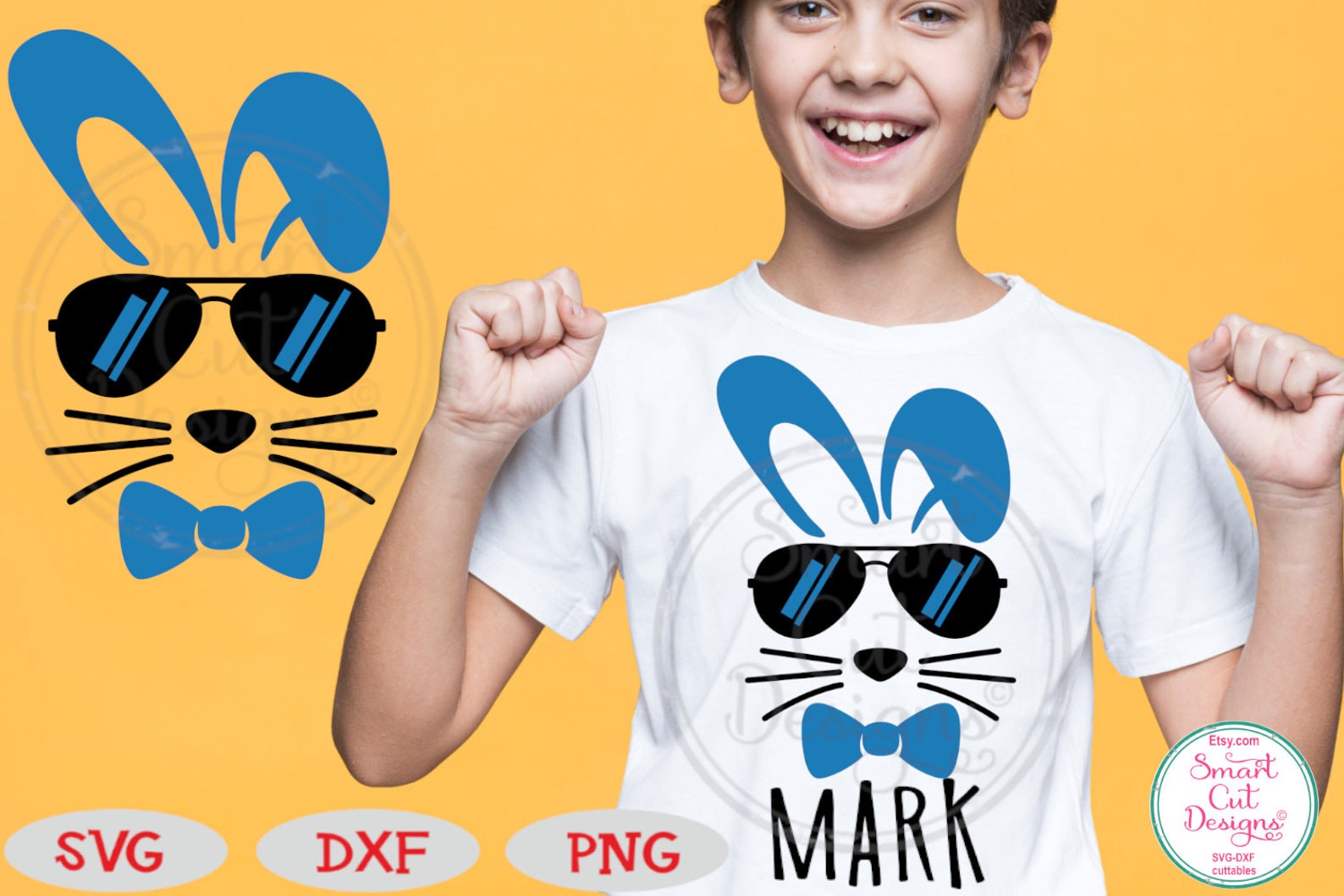 Boy Bunny Svg Easter Svg Boy Bunny Face Svg Bunny With - Etsy