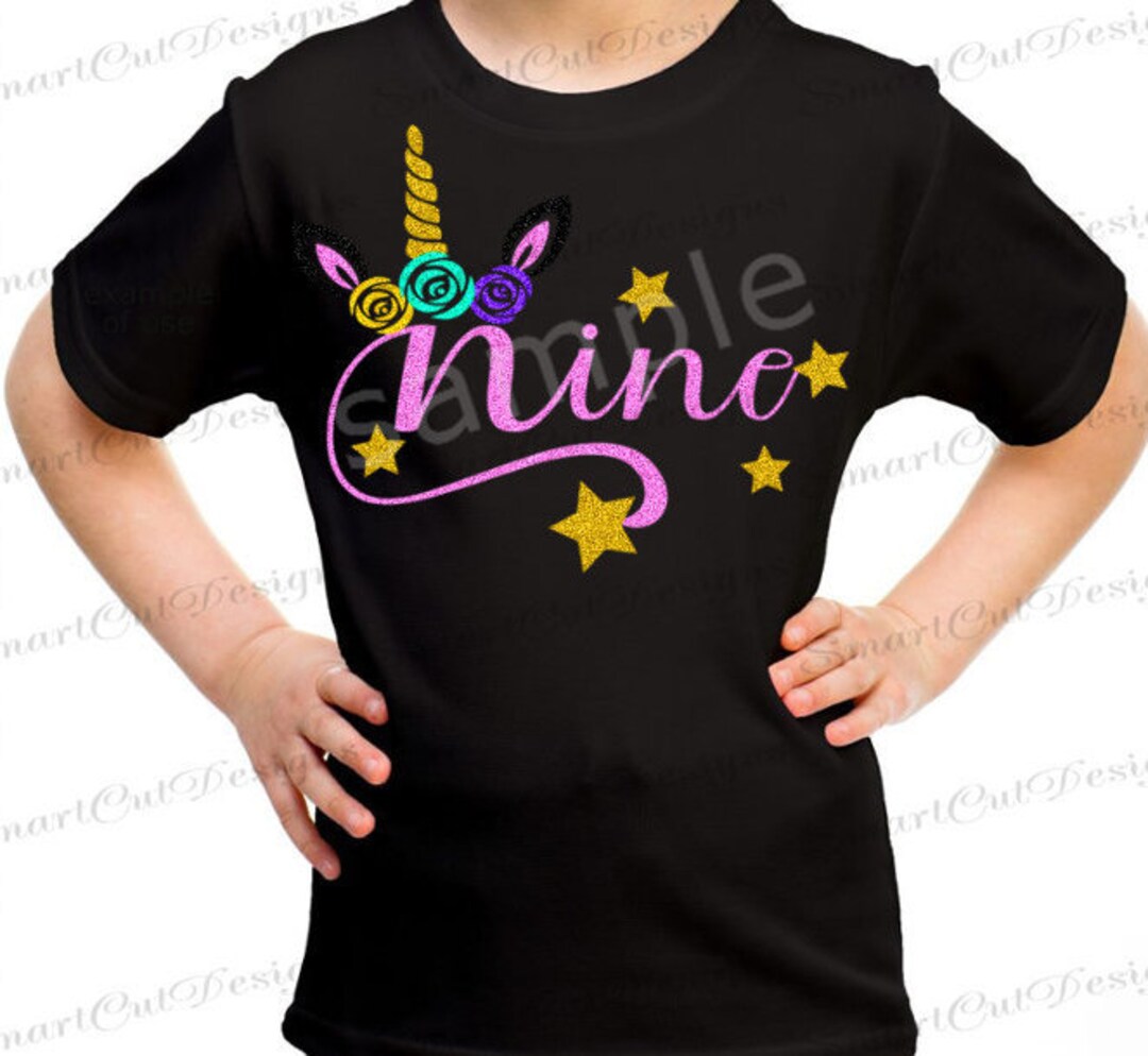 9th Birthday Svg Unicorn Birthday Svg Birthday Number 9 Svg Unicorn ...