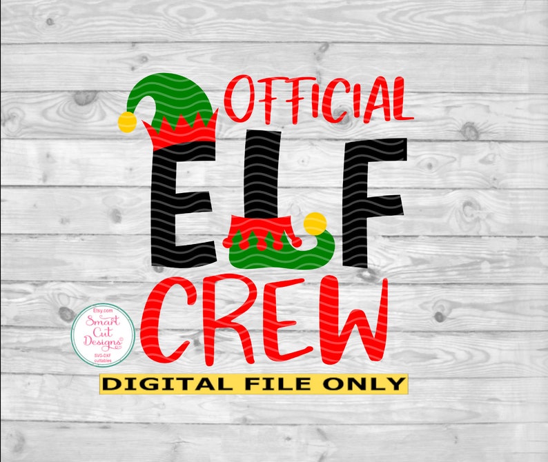 Official Elf Crew Shirt Svg Christmas Kids Shirt Svg Christmas | Etsy