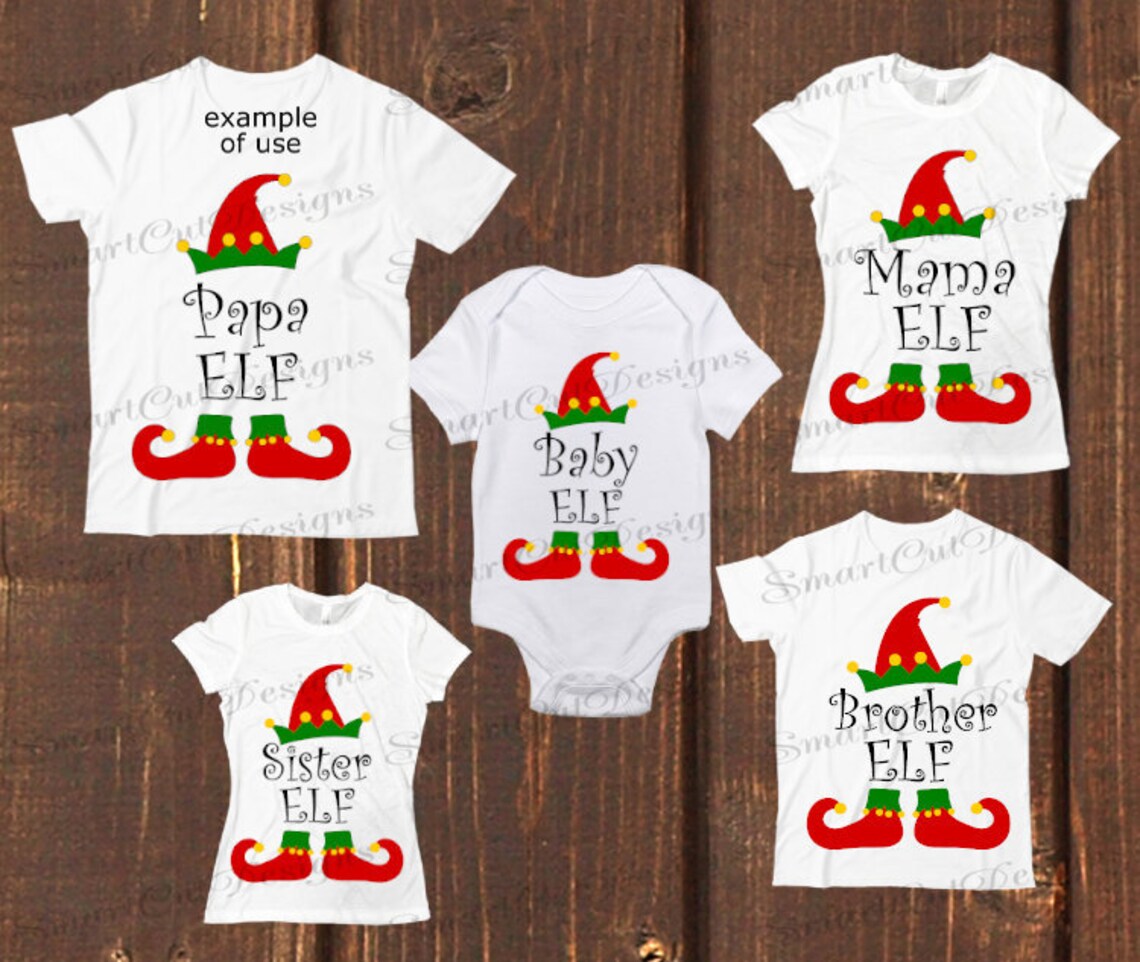 Christmas Family Svg Elf Family Svg Christmas Pajamas Svg - Etsy