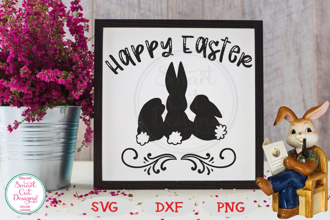 Happy Easter Svg, Easter Bunnies Svg, Easter Svg, Easter Sign Svg ...