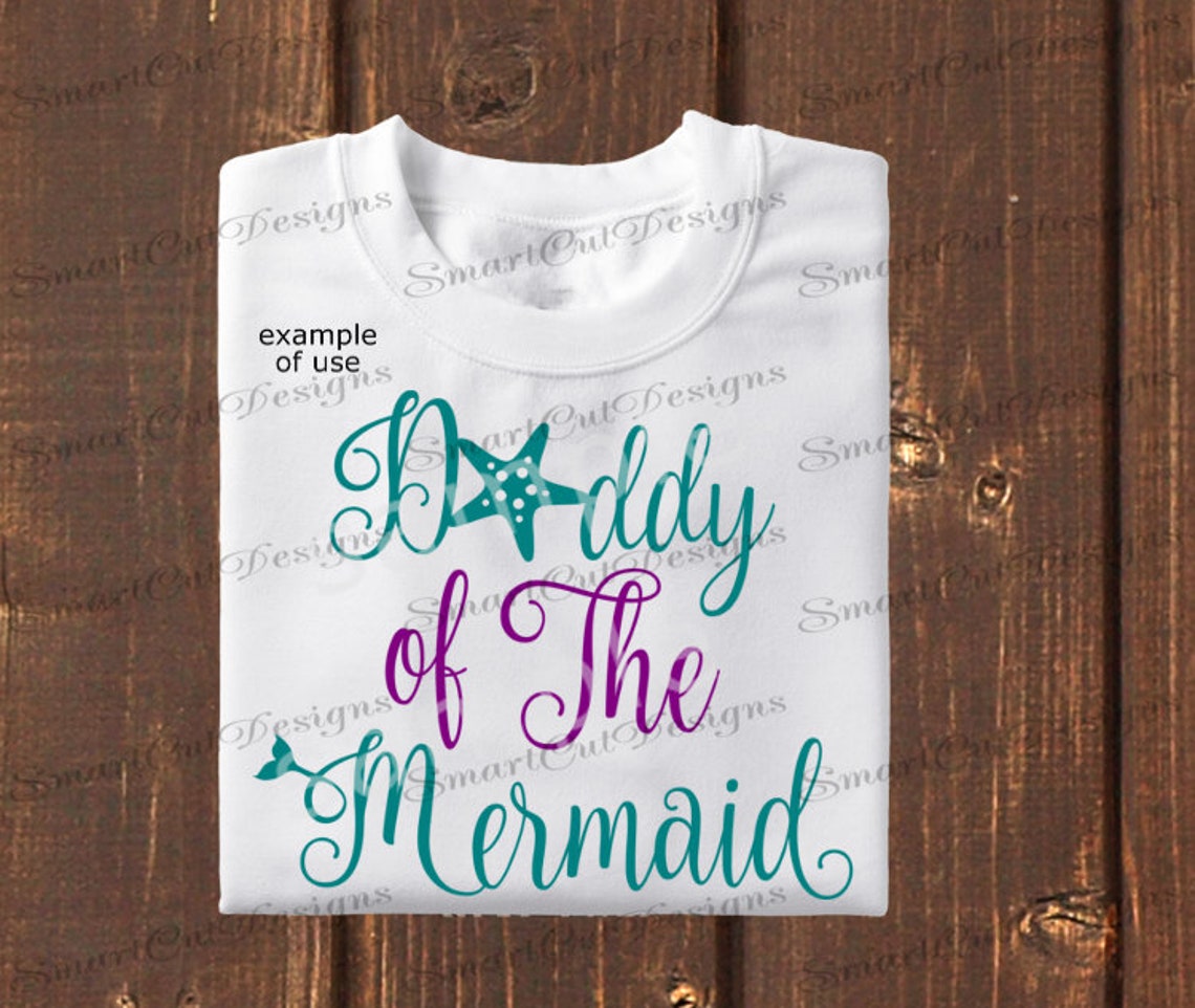 Daddy of the Mermaid Svg Mermaid Dad Svg Mermaid Father Svg - Etsy