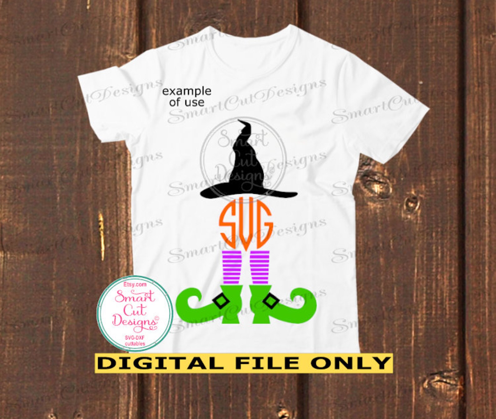 Witch Monogram Svg Halloween Kids Monogram Svg Halloween Witch Monogram ...