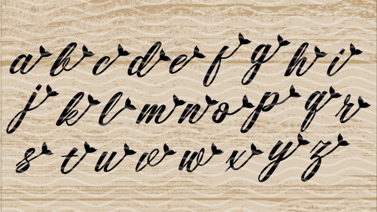 Cola de sirena SVG Letras Mermaid Vibes SVG Fuente Mermaid - Etsy España