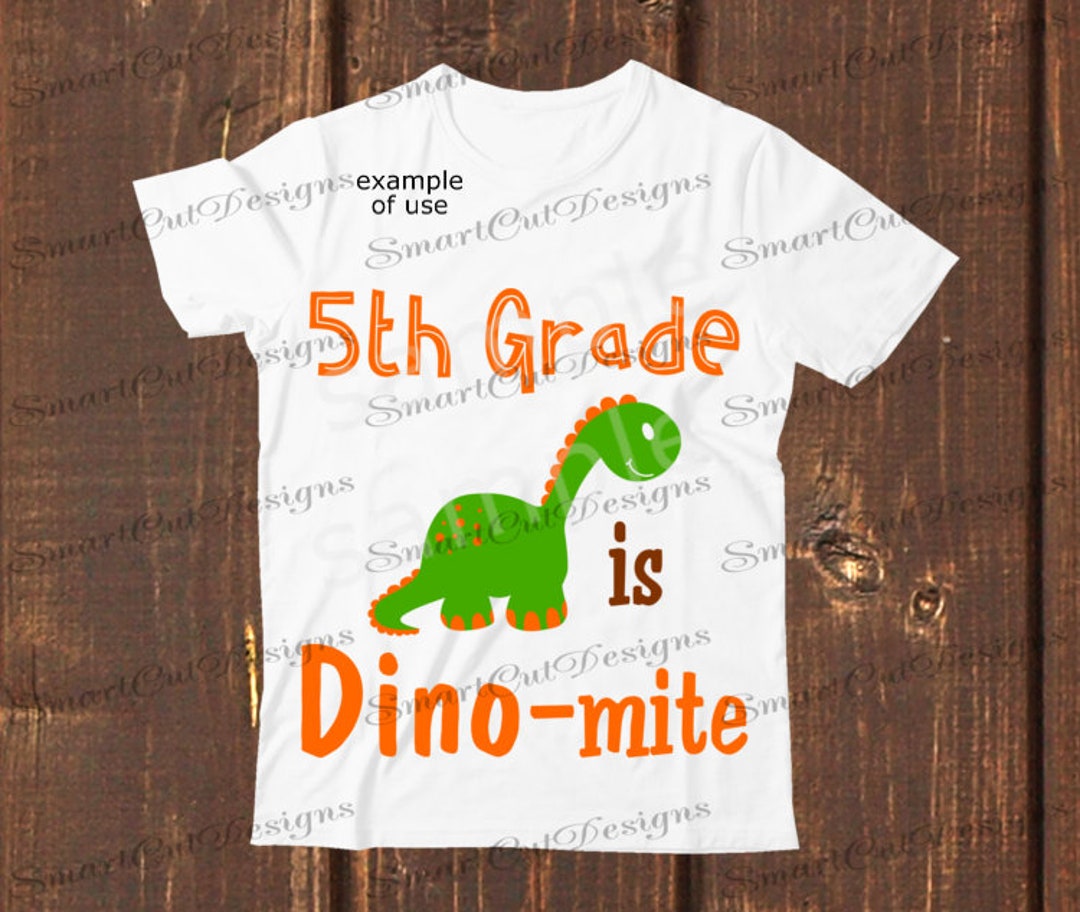 5th Grade Dinosaur Svg Fifth Grade Svg 5th Grade Dinosaur Iron - Etsy