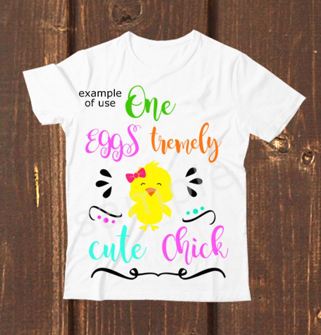 One Cute Chick Easter Girl SVG First Easter SVG Girl Easter Iron on ...