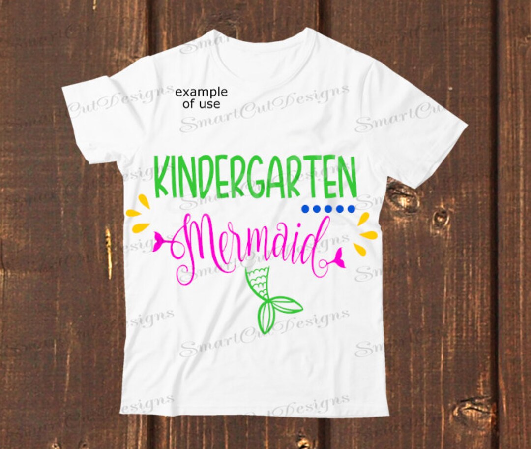 Kindergarten Mermaid Svg Back to School Svg Mermaid Svg Kindergarten ...