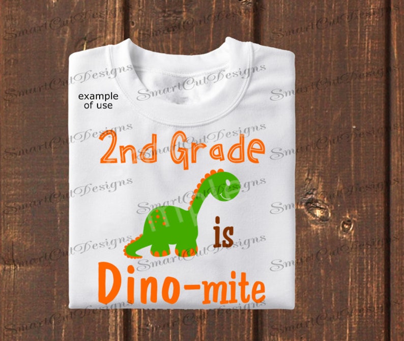 2nd Grade is Dino-mite Svg Second Grade Dinosaur Svg 2ng Grade Dinosaur ...
