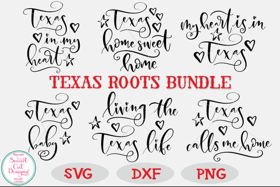 Texas Svg Bundle Texas Sayings Texas Life Hand Lettered | Etsy