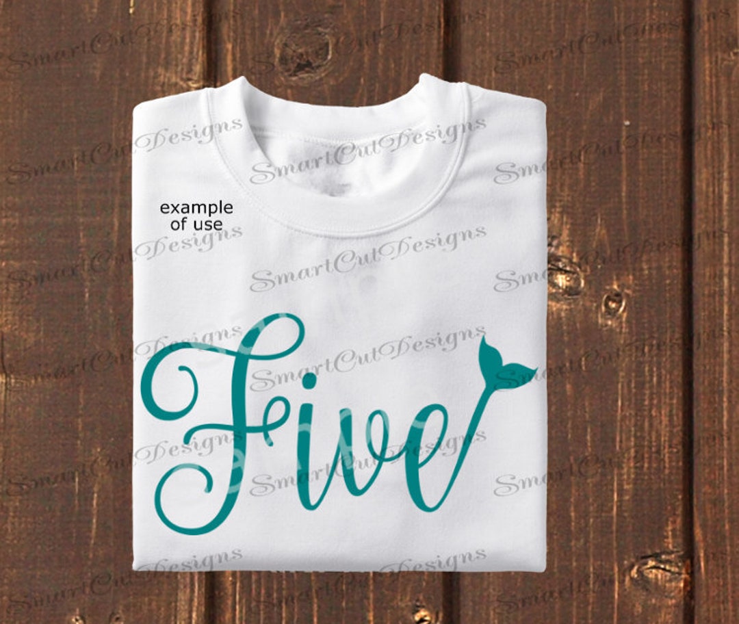 5th Birthday Svg Mermaid 5 Svg 5 Today Svg Five Svg Ocean Birthday Svg ...