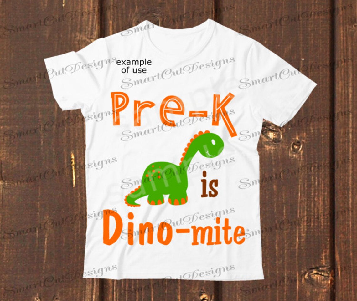 Pre-k Svg Pre-k is Dino-mite Svg First Day at Pre-k Dinosaur Svg Back ...