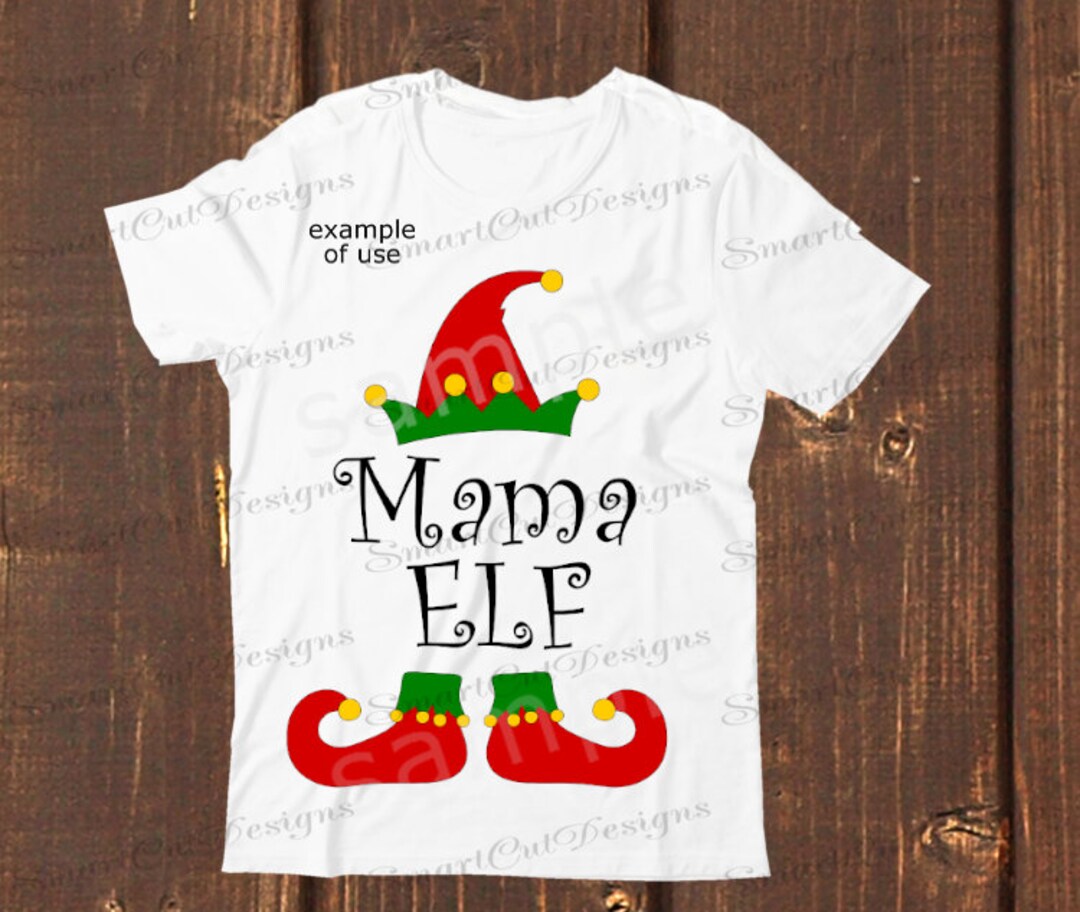 Mama Elf Svg Christmas Svg Mama Elf Iron on Elf Svg Elf Iron - Etsy