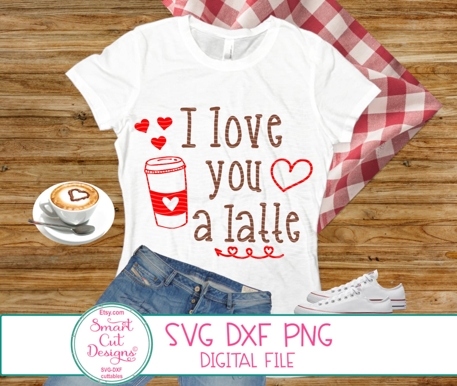 I Love You a Latte Svg Valentines Day Svg Latte Svg Coffee - Etsy