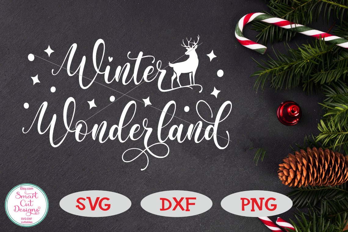 Christmas Sign Svg Winter Wonderland Sign Svg Christmas | Etsy