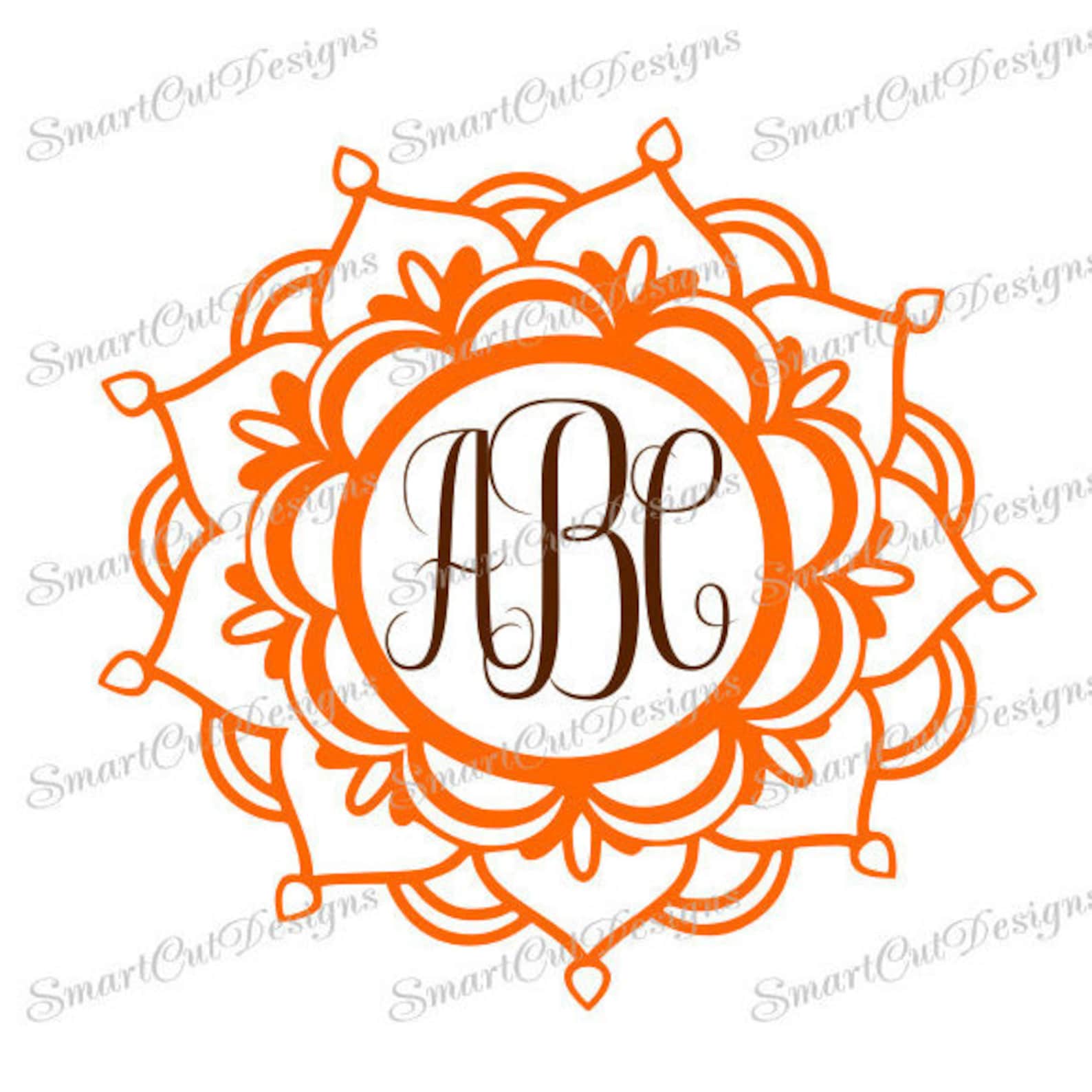 Cursive Monogram Font Svg monogram Letters Svg Anniversary - Etsy