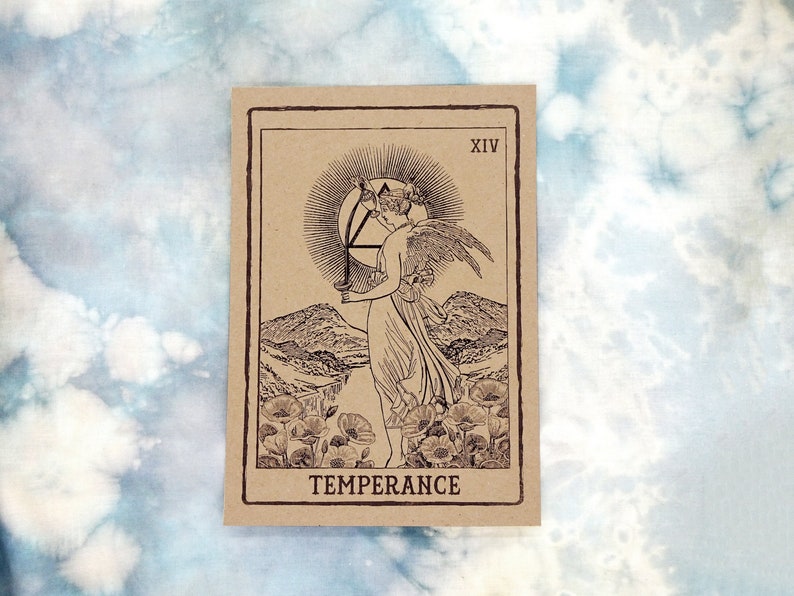 Temperance Tarot Card Art Print | Etsy