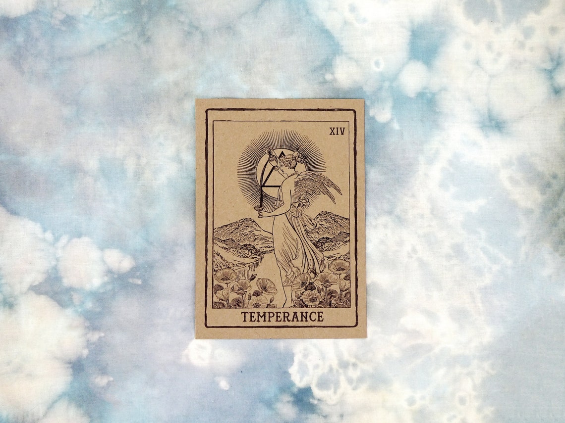 Temperance Tarot Card Art Print | Etsy