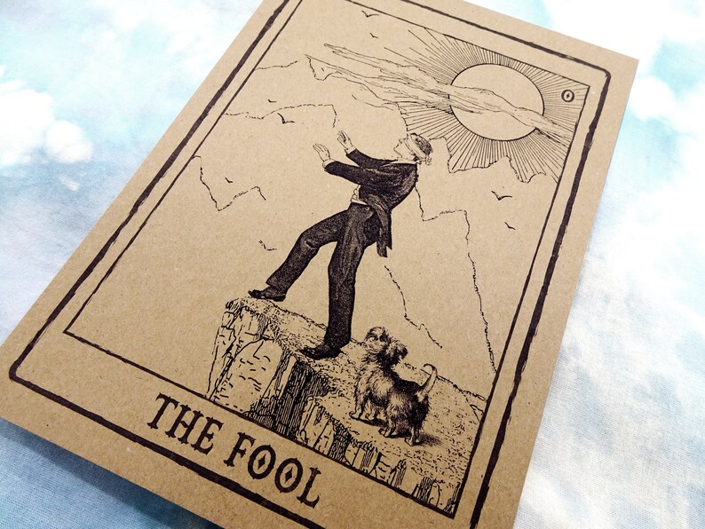 The Fool Tarot Card Art Print | Etsy