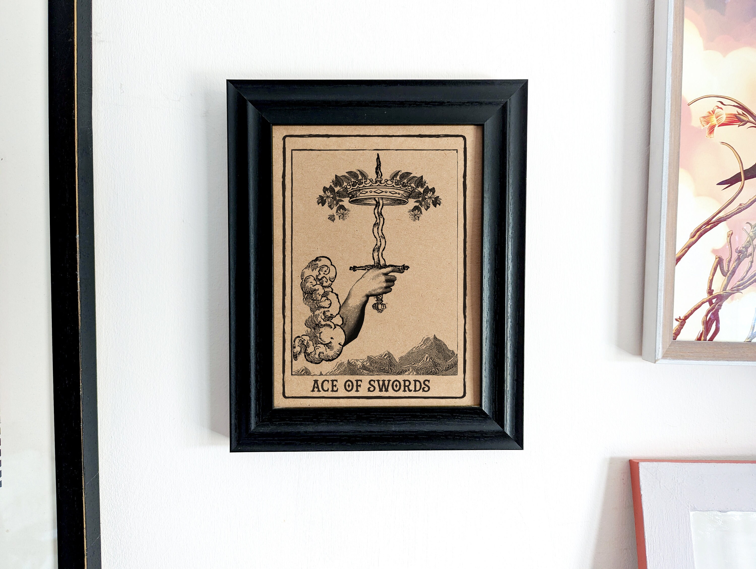 Ace of Swords Tarot Card Art Print - Etsy UK