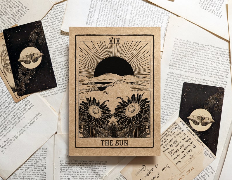 The Sun Tarot Card Art Print - Etsy