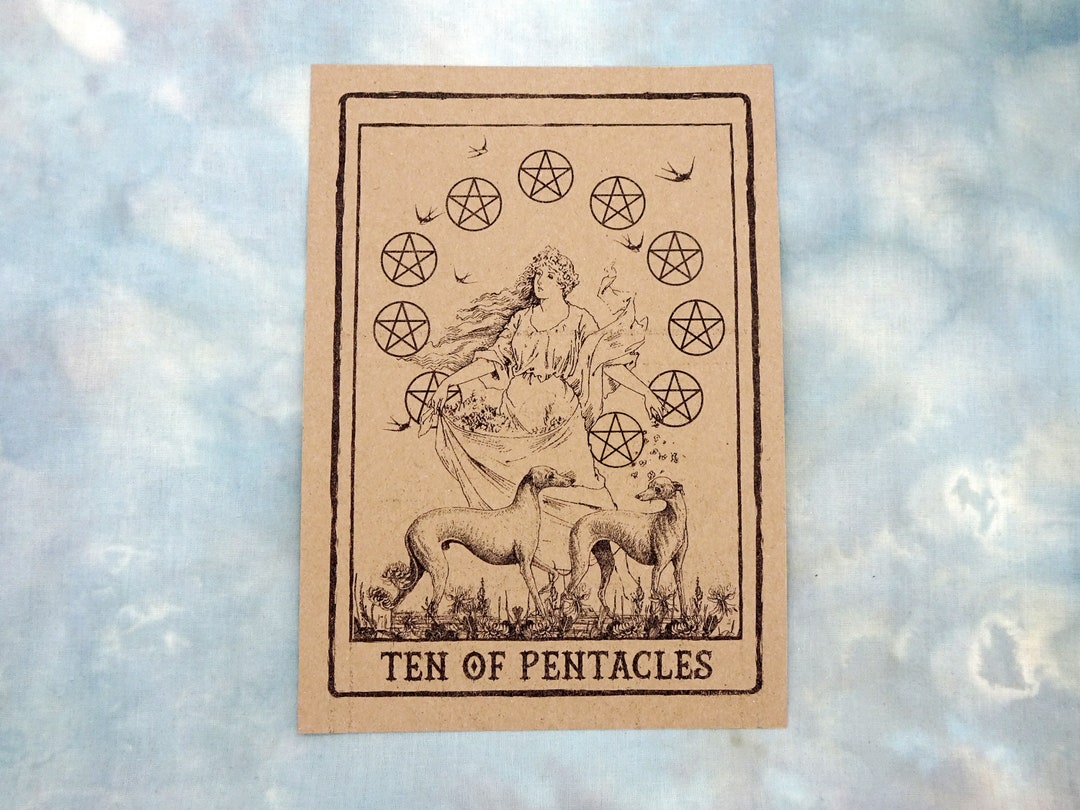 Ten of Pentacles Tarot Card Art Print - Etsy