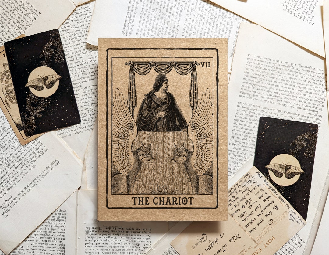 The Chariot Tarot Card Art Print - Etsy
