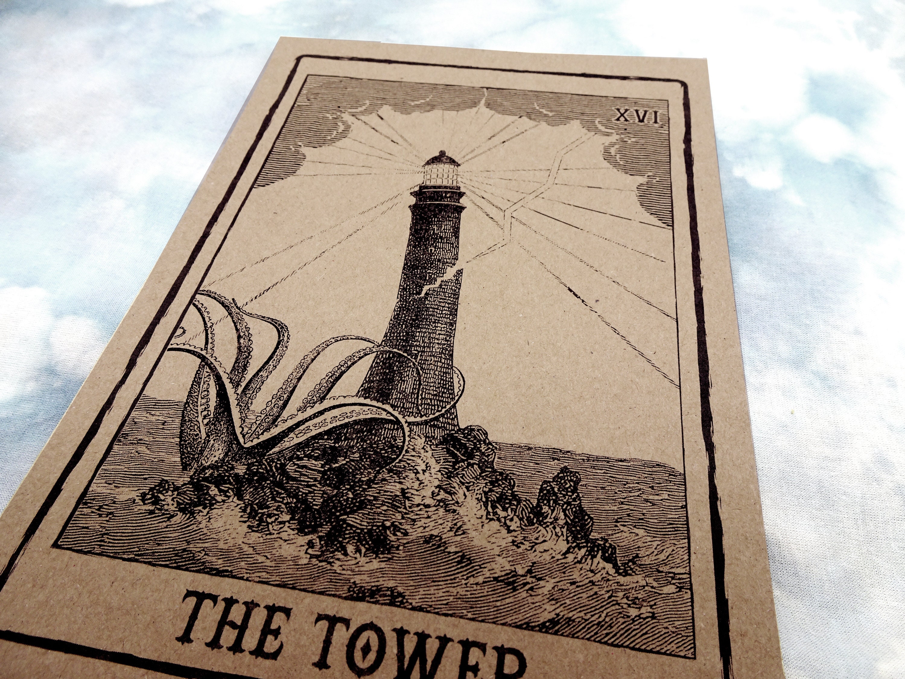 The Tower Tarot Card Art Print - Etsy UK
