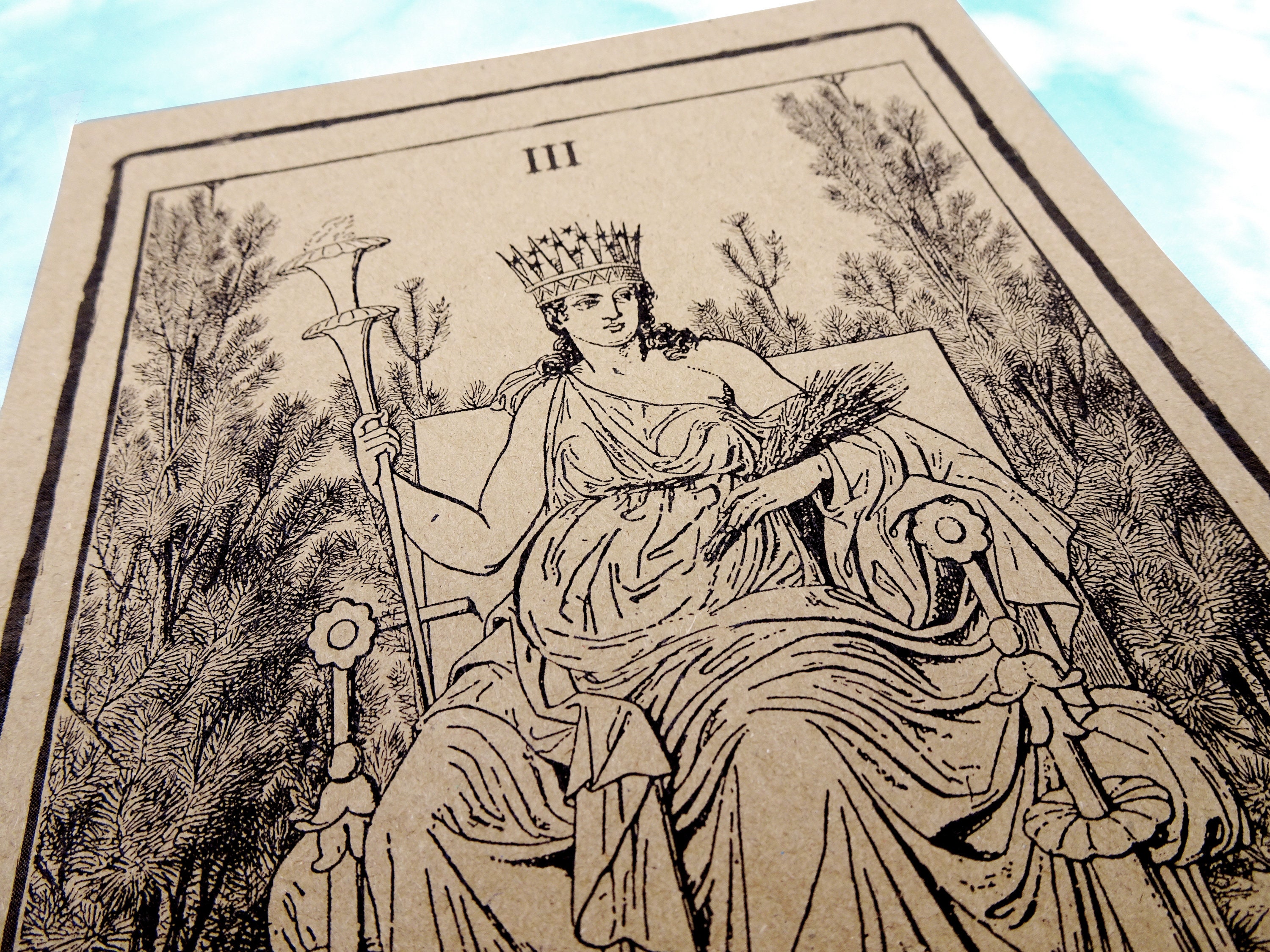 The Empress Tarot Card Art Print | Etsy