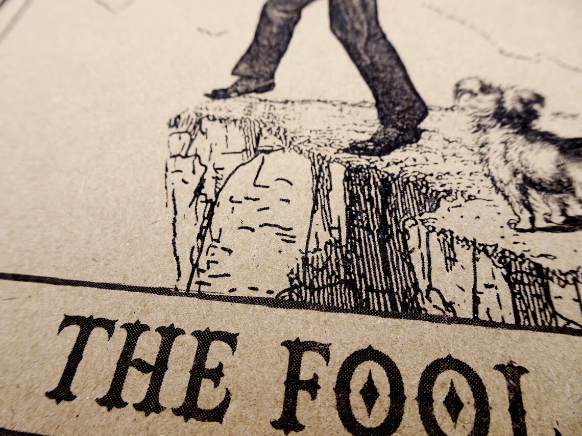 The Fool Tarot Card Art Print - Etsy UK