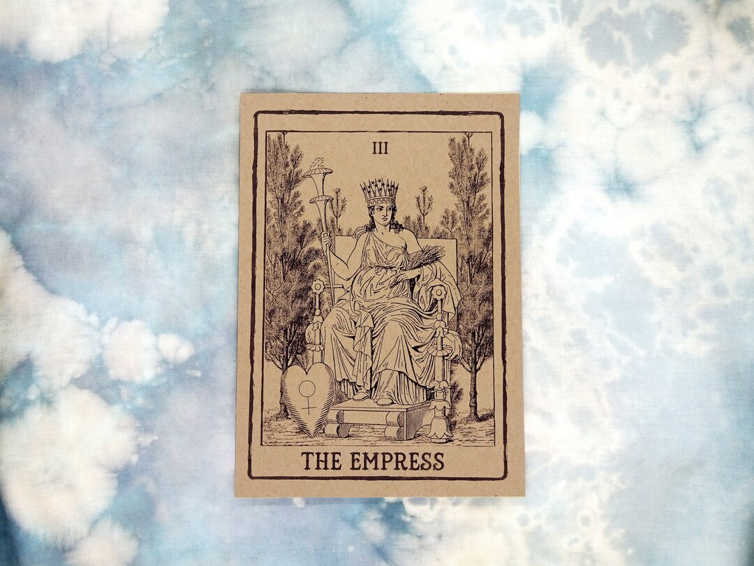 The Empress Tarot Card Art Print - Etsy