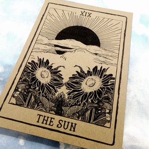 The Sun Tarot Card Art Print - Etsy