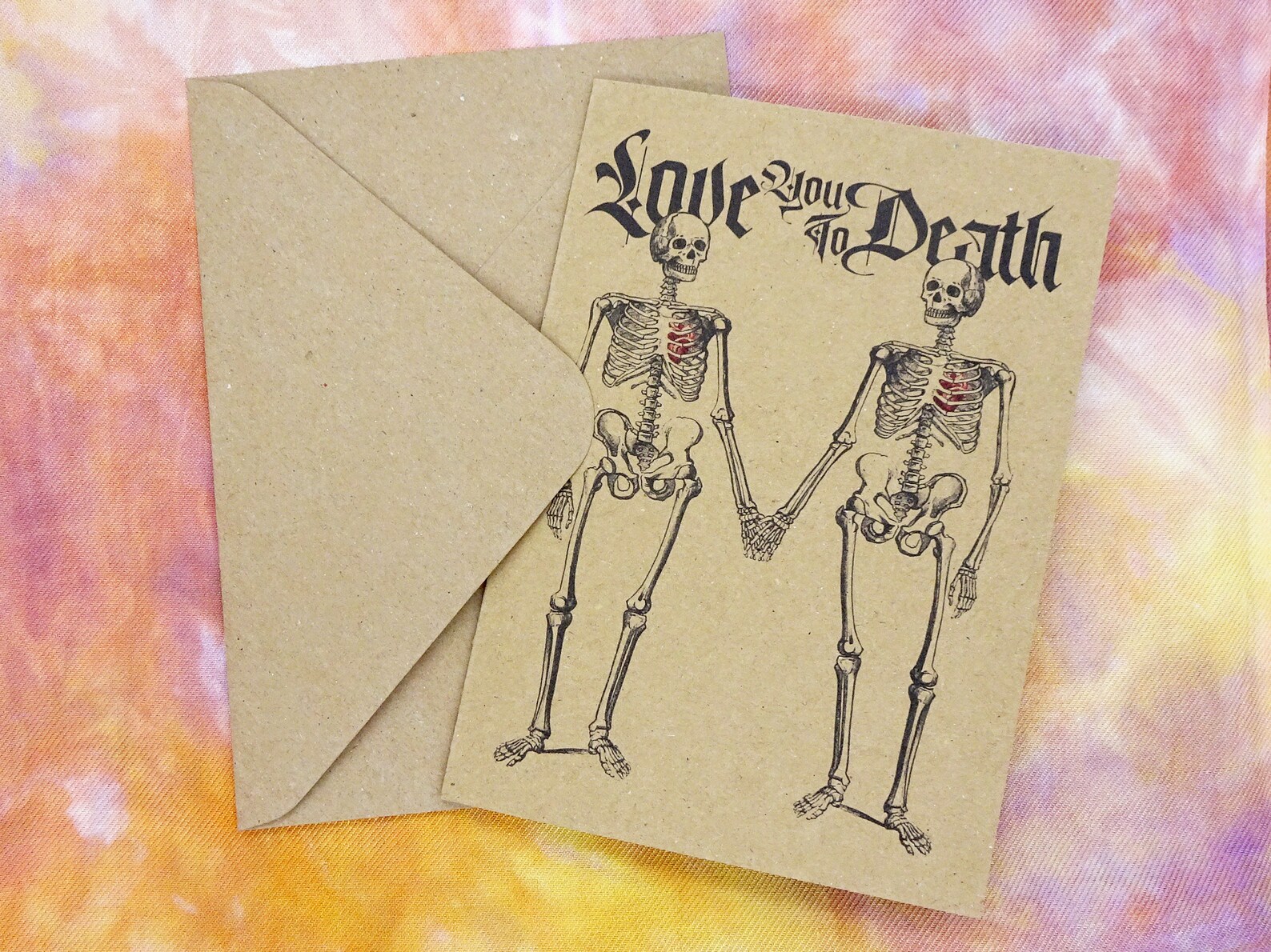 Love You to Death Greeting Card Goth Anniversary | Etsy
