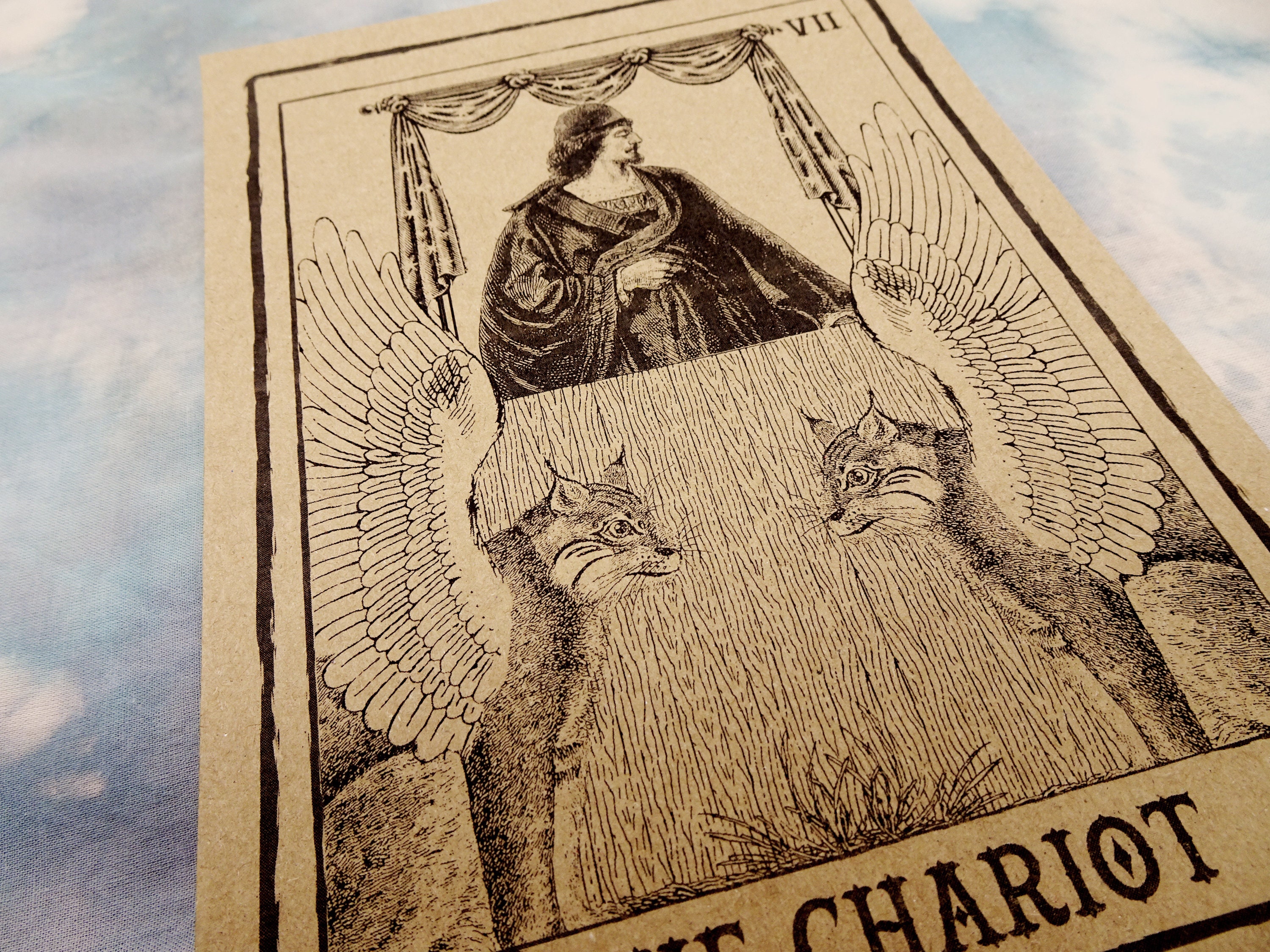 The Chariot Tarot Card Art Print | Etsy
