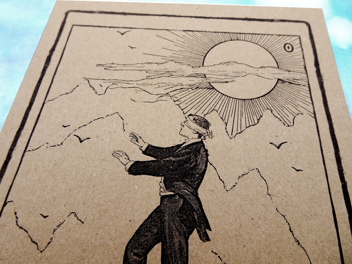 The Fool Tarot Card Art Print - Etsy UK