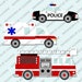 Emergency First / Responder Vehicle SVG Studio3 GSP Clipart for ...