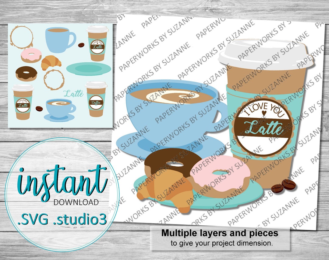 Coffee House .SVG .studio3 .GSP for Silhouette, Cricut and Other ...