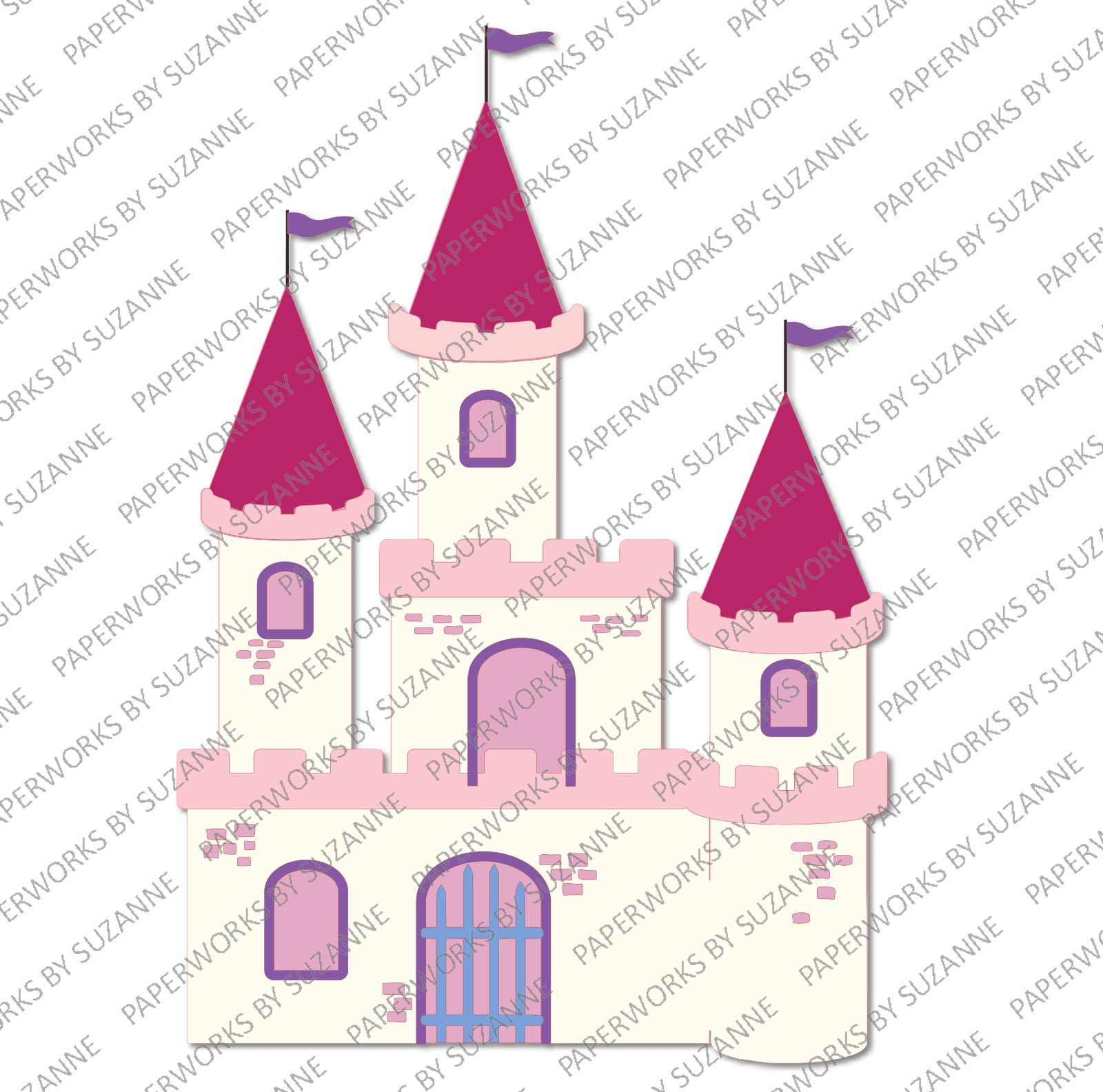 Princess Castle .SVG .studio3 .GSP for Silhouette, Cricut and Other ...