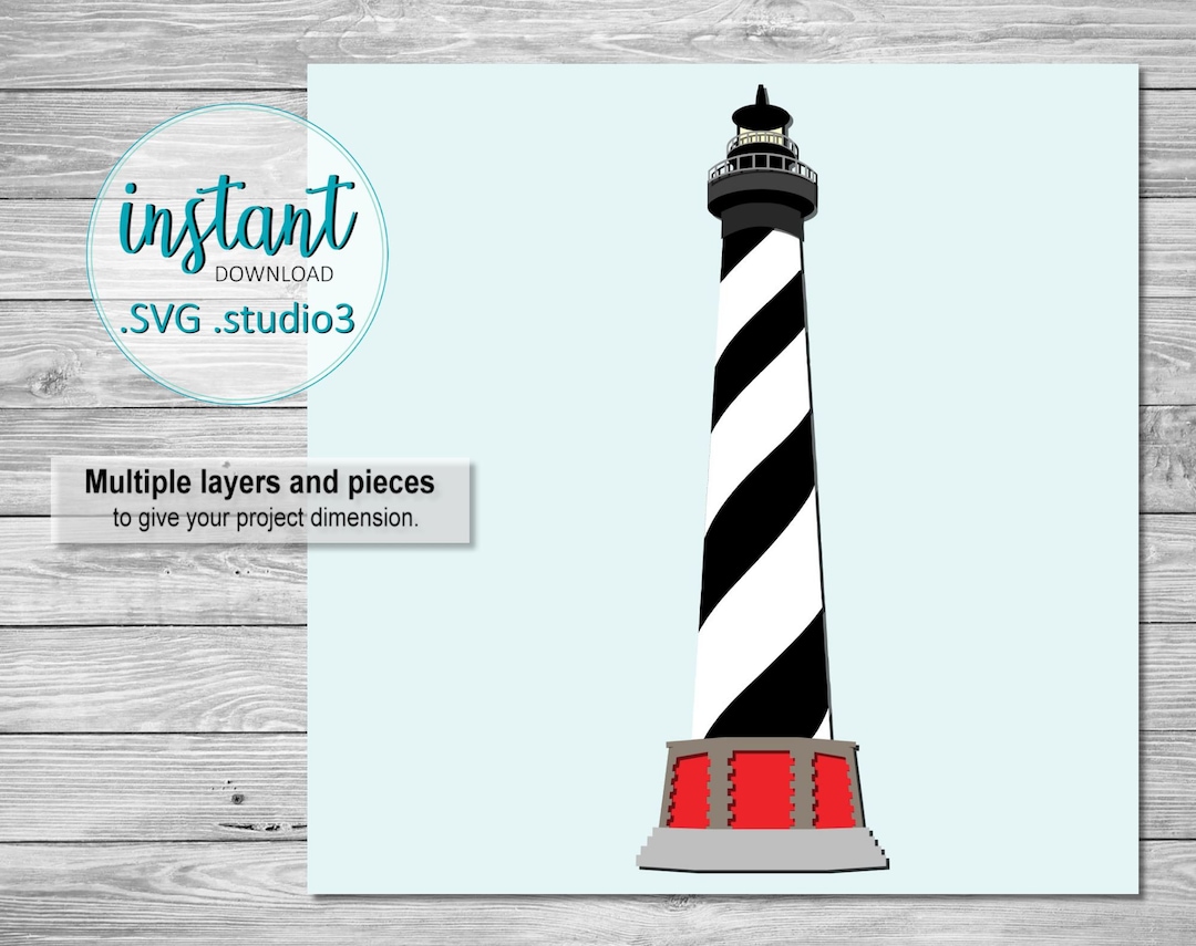 Lighthouse SVG, Studio3, PNG Clipart for Cricut, Silhouette and Other ...