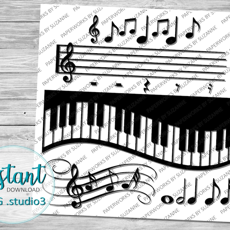 Musical Staff Svg - Etsy