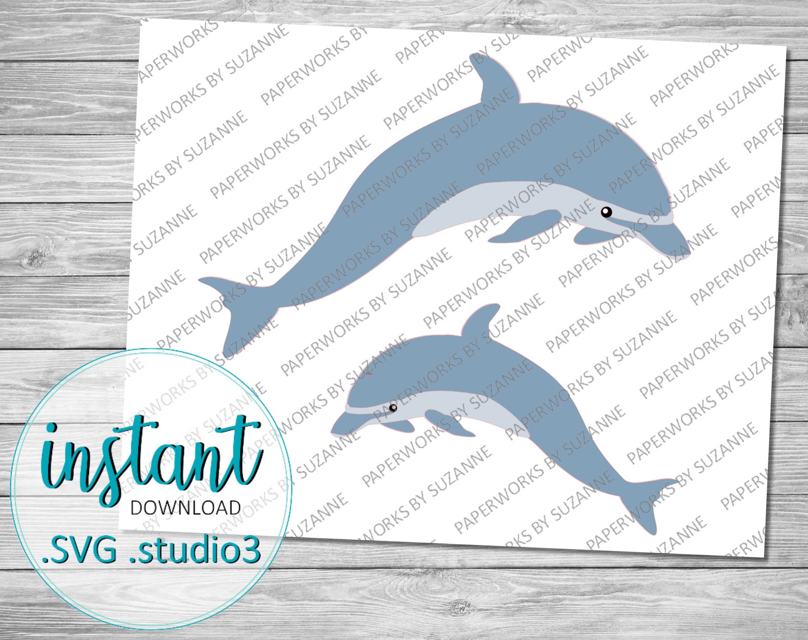 Jumping Dolphins SVG .studio3 .GSP for Silhouette, Cricut and Other ...