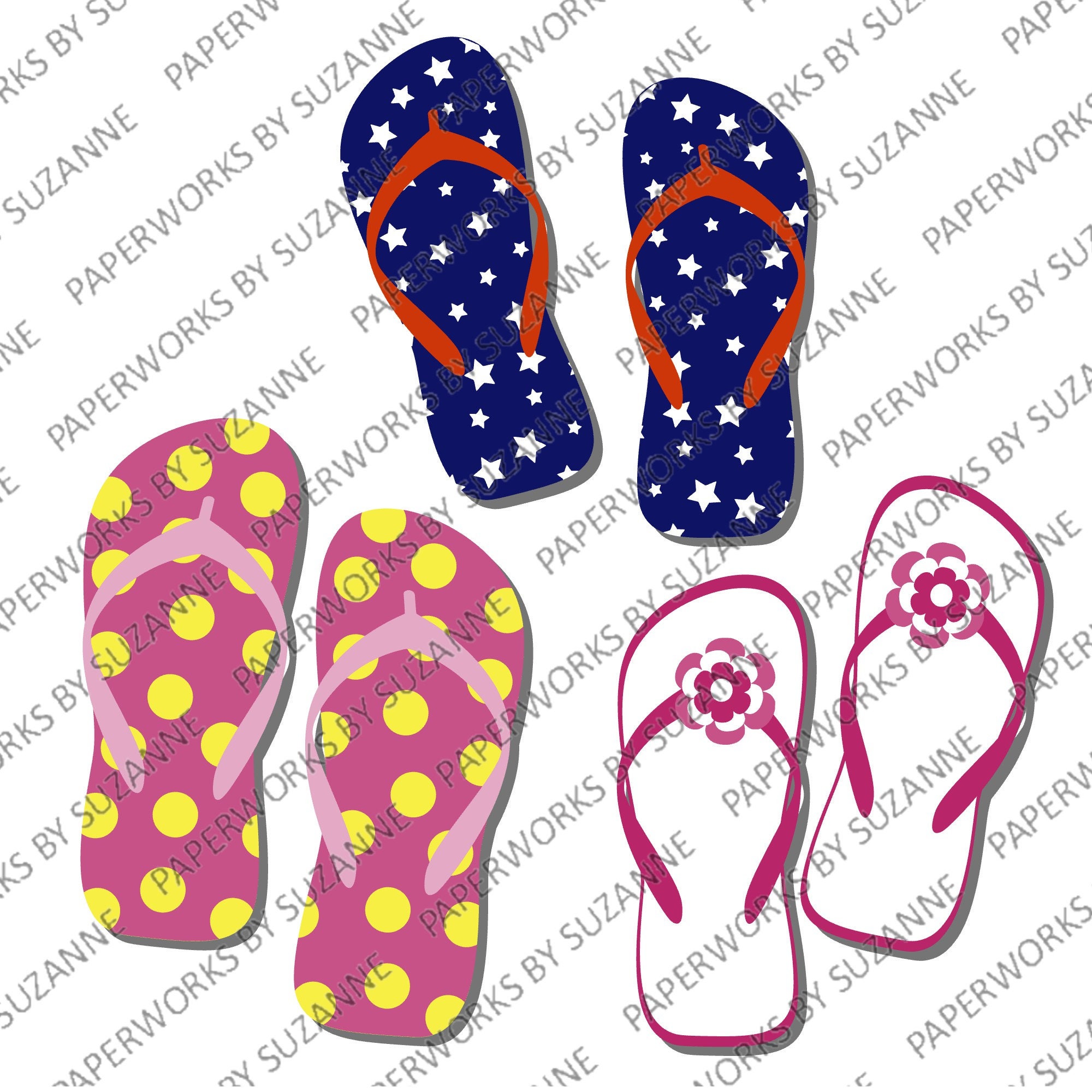 Flip Flops SVG .Studio3 .GSP for Silhouette Cricut and other | Etsy
