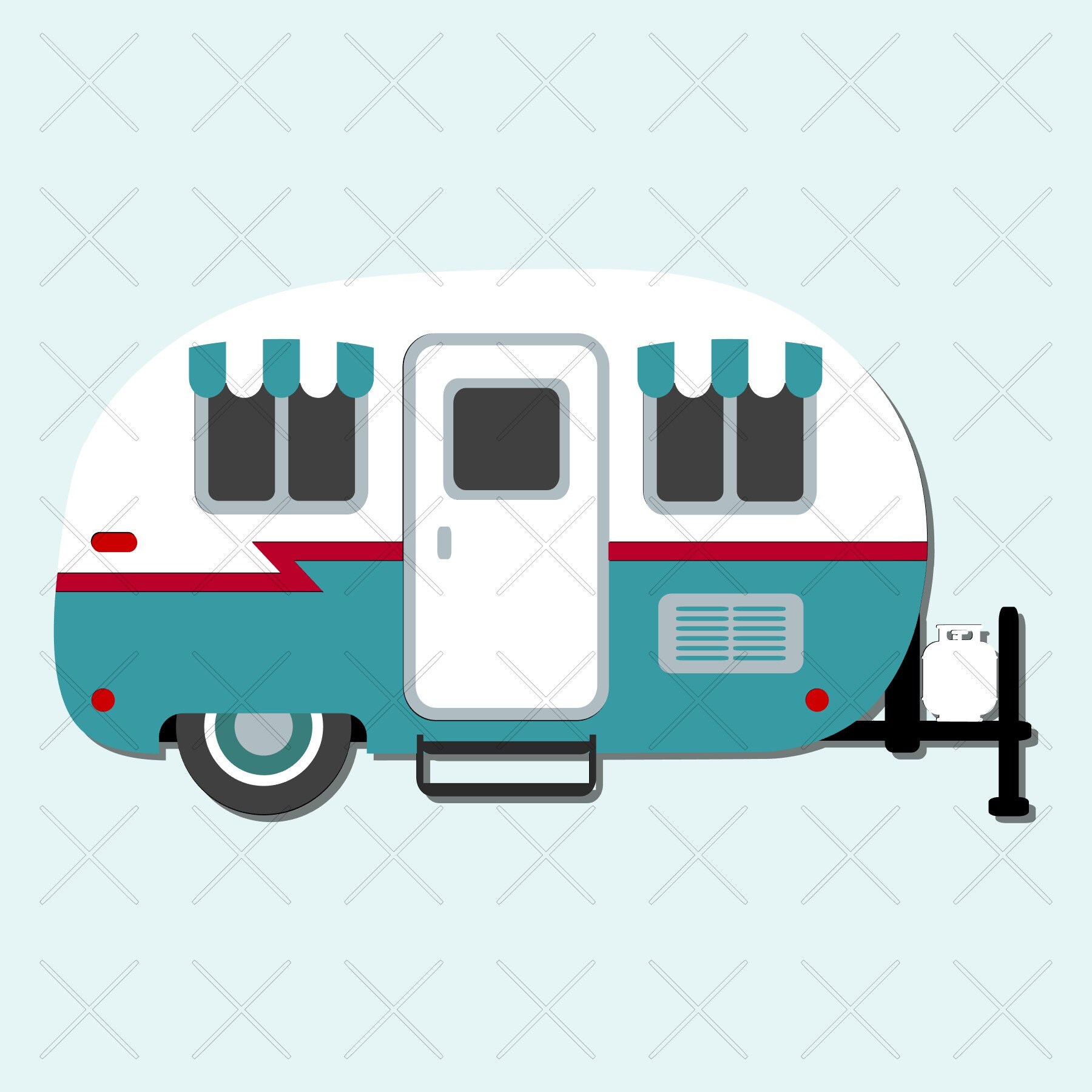 Vintage Camper .SVG .studio3 .GSP for Silhouette Cricut and - Etsy